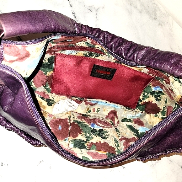 HOBO | Bags | Nwt Hobo Intl Gorgeous Deep Purple Ruched Leather ...